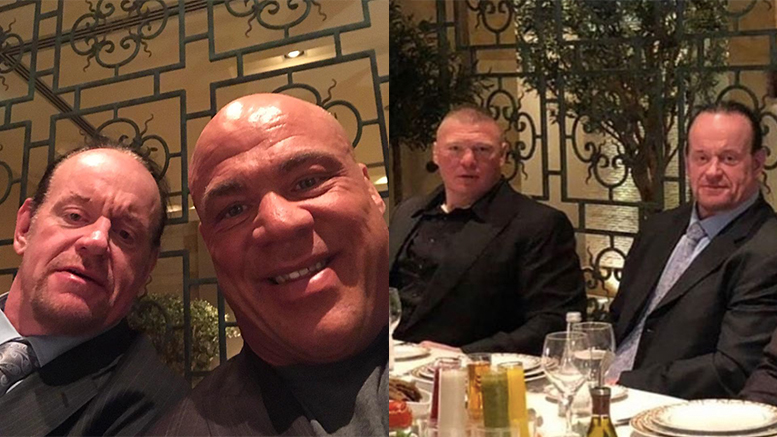 Video Of The Undertaker & Brock Lesnar Doing Dinner In Saudi Arabia