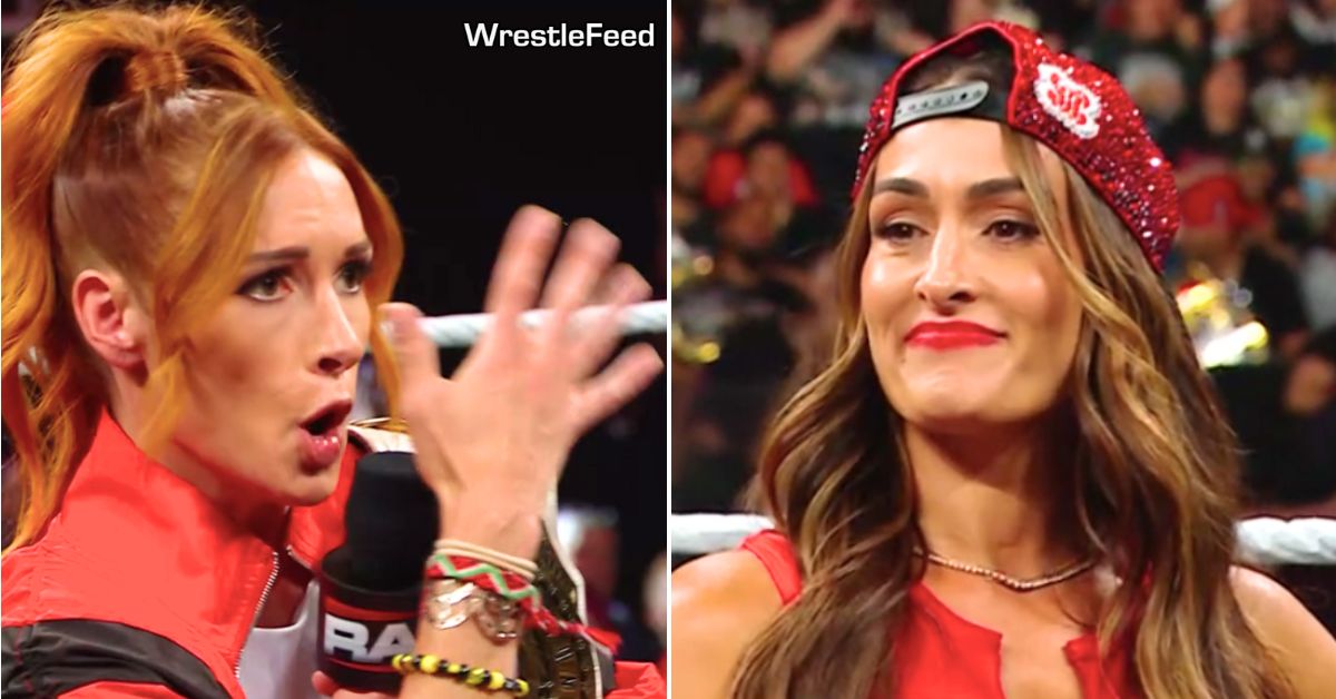 Becky Lynch Took 2 Massive Shots At Nikki Bella On RAW - WWF Old School
