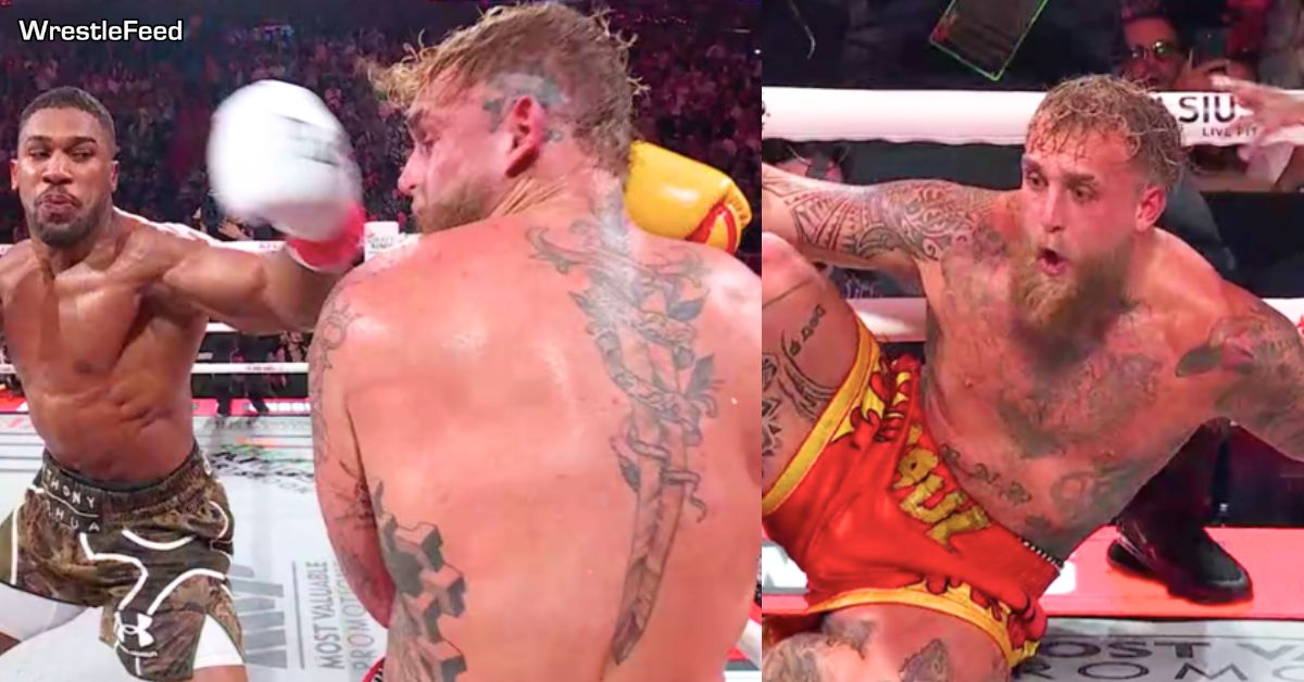 VIDEO: Jake Paul Gets KOed By Anthony Joshua - WWF Old School