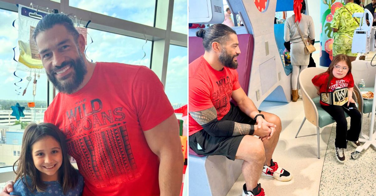Roman Reigns Visits Joe DiMaggio Children's Hospital (Photos) - WWF Old ...