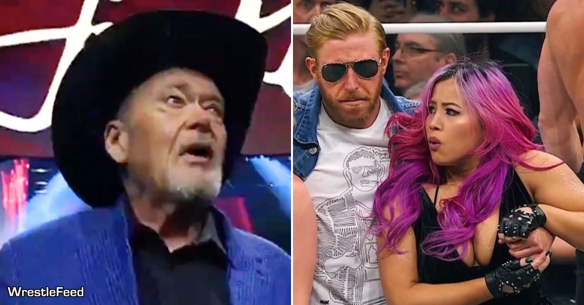 Jim Ross Reacts To Orange Cassidy Grabbing Mina Shirakawa - WWF Old School